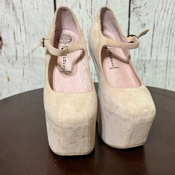 Jeffrey Campbell | Shoes | Jeffrey Campbell Nightwalk Heelless Pink ...